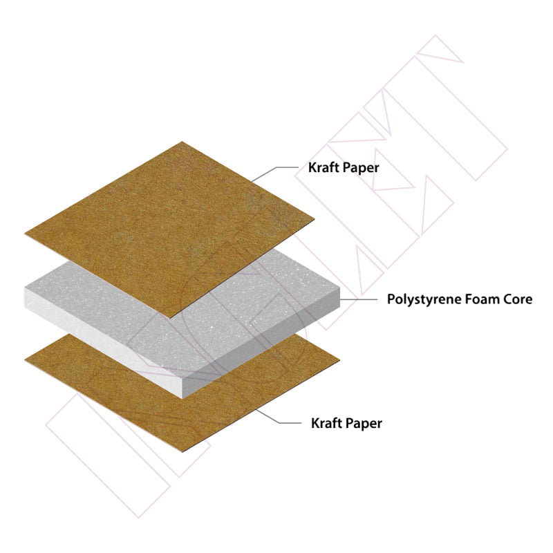 CARTÓN PLUMA HARD COR KRAFT - INGLET